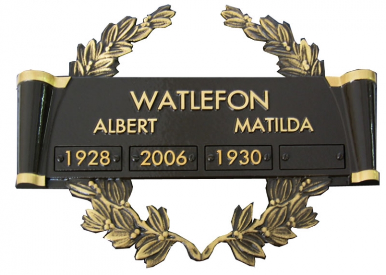 Columbarium Plaques - Phoenix Foundry